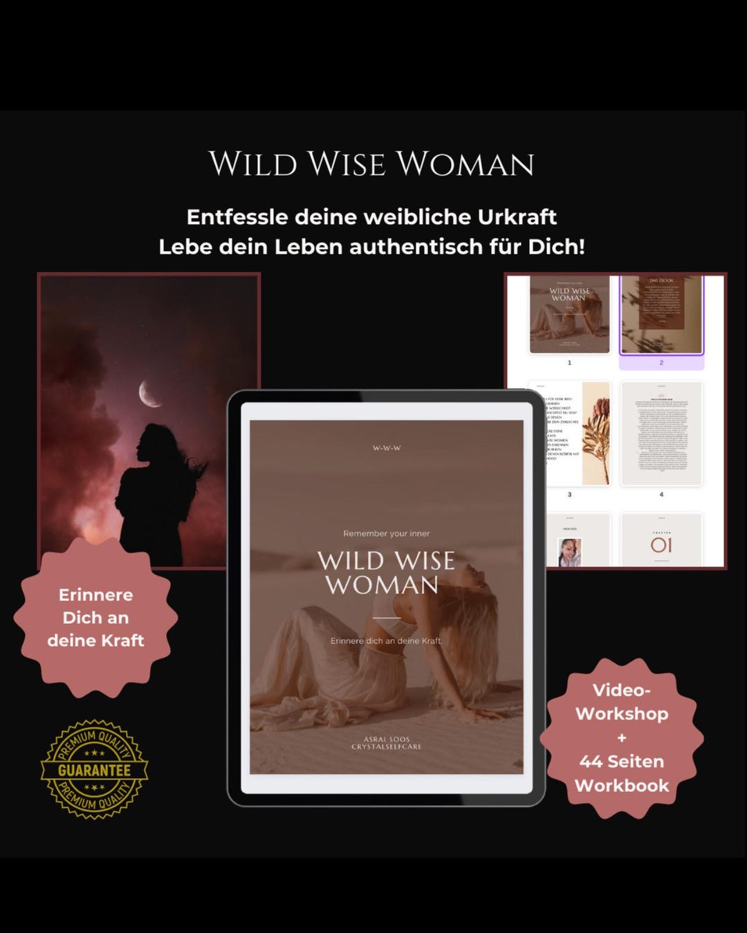 Femininity Divine Feminine Workshop Online Cycle Calendar Moon Phases ...