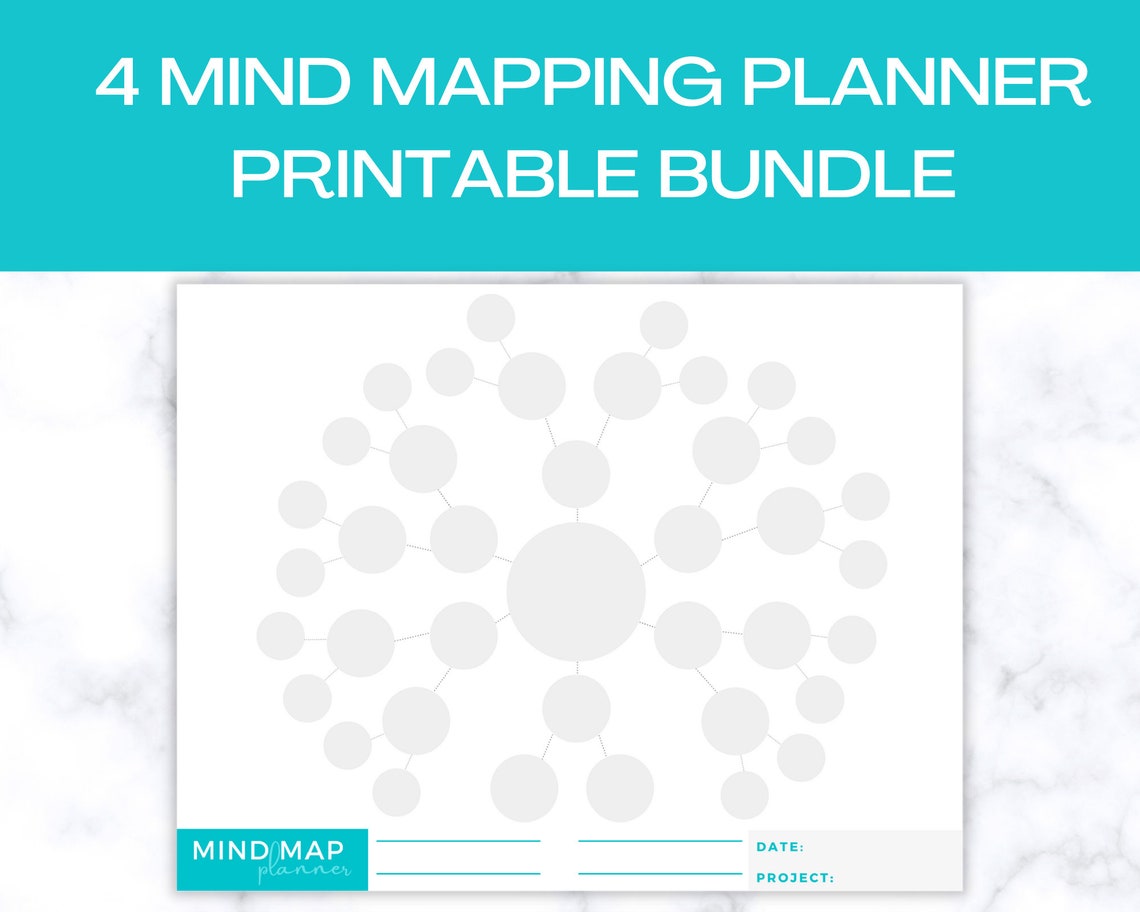 Printable Mind Mapping Planner Visual Planner Mind Map - Etsy