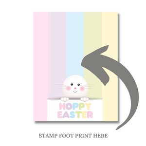 Easter Bunny Card, Hoppy Easter Crafts for Kids, Baby Toddler Kids Art ...