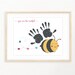 You Are Bee-autiful Bumble Bee Mother's Day Handprint Craft, Baby ...