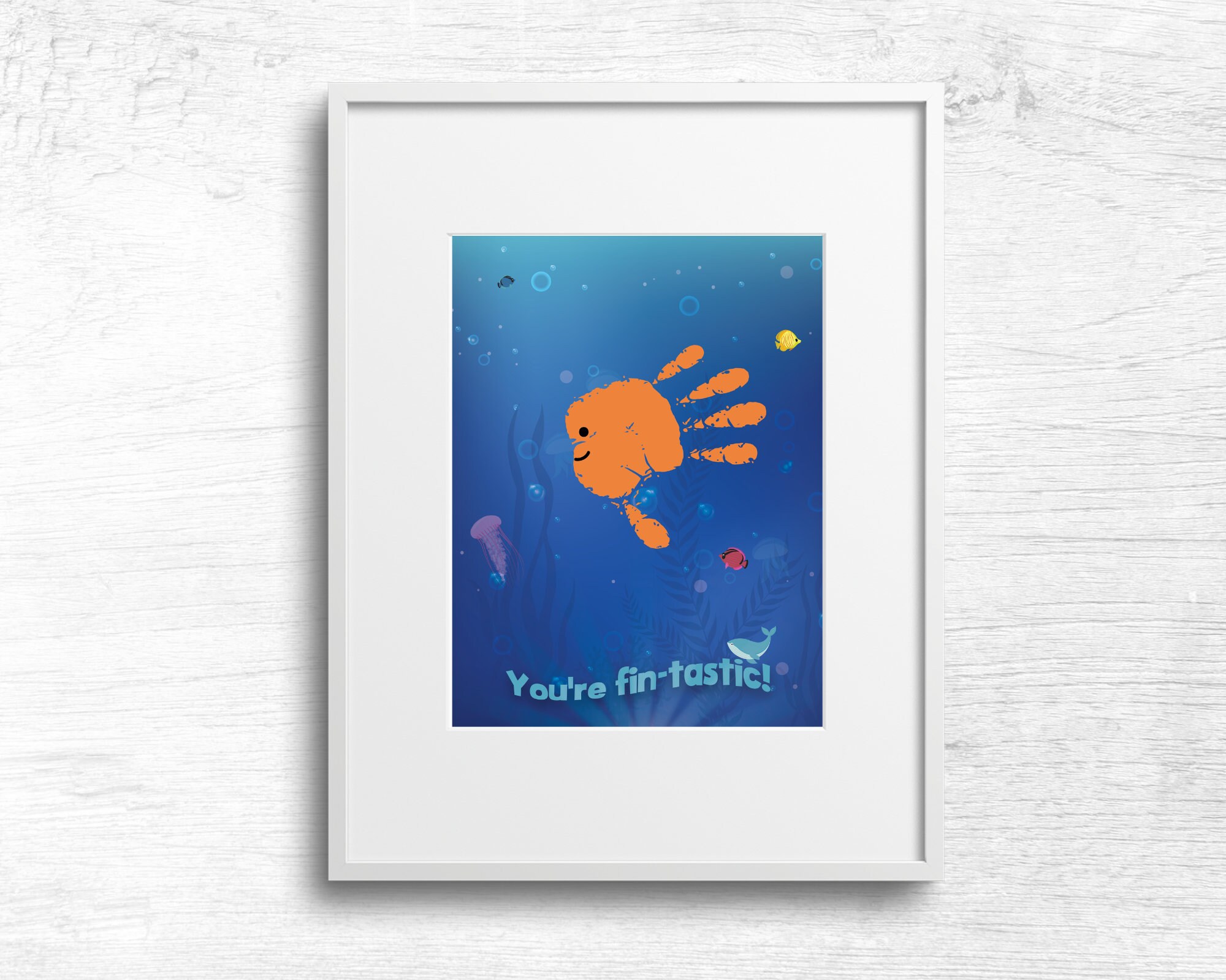 You're Fin-tastic Kids Handprint Baby Toddler Kids Art - Etsy