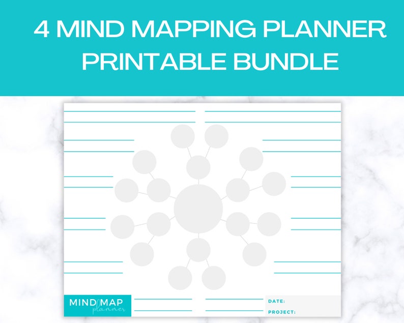 Printable Mind Mapping Planner Visual Planner Mind Map - Etsy