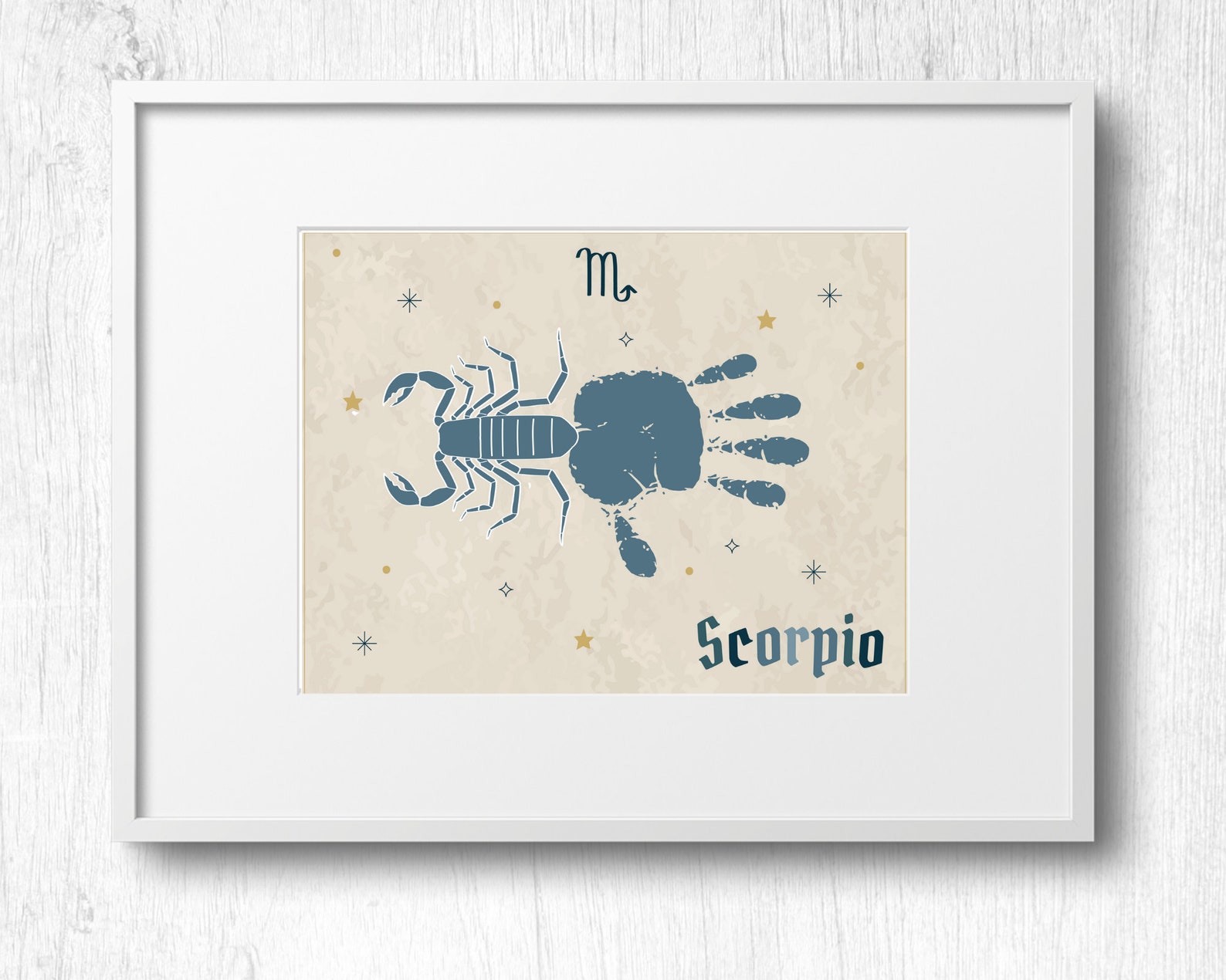 Scorpio Zodiac Handprints Footprints, Zodiac Signs Handprint, Horoscope ...