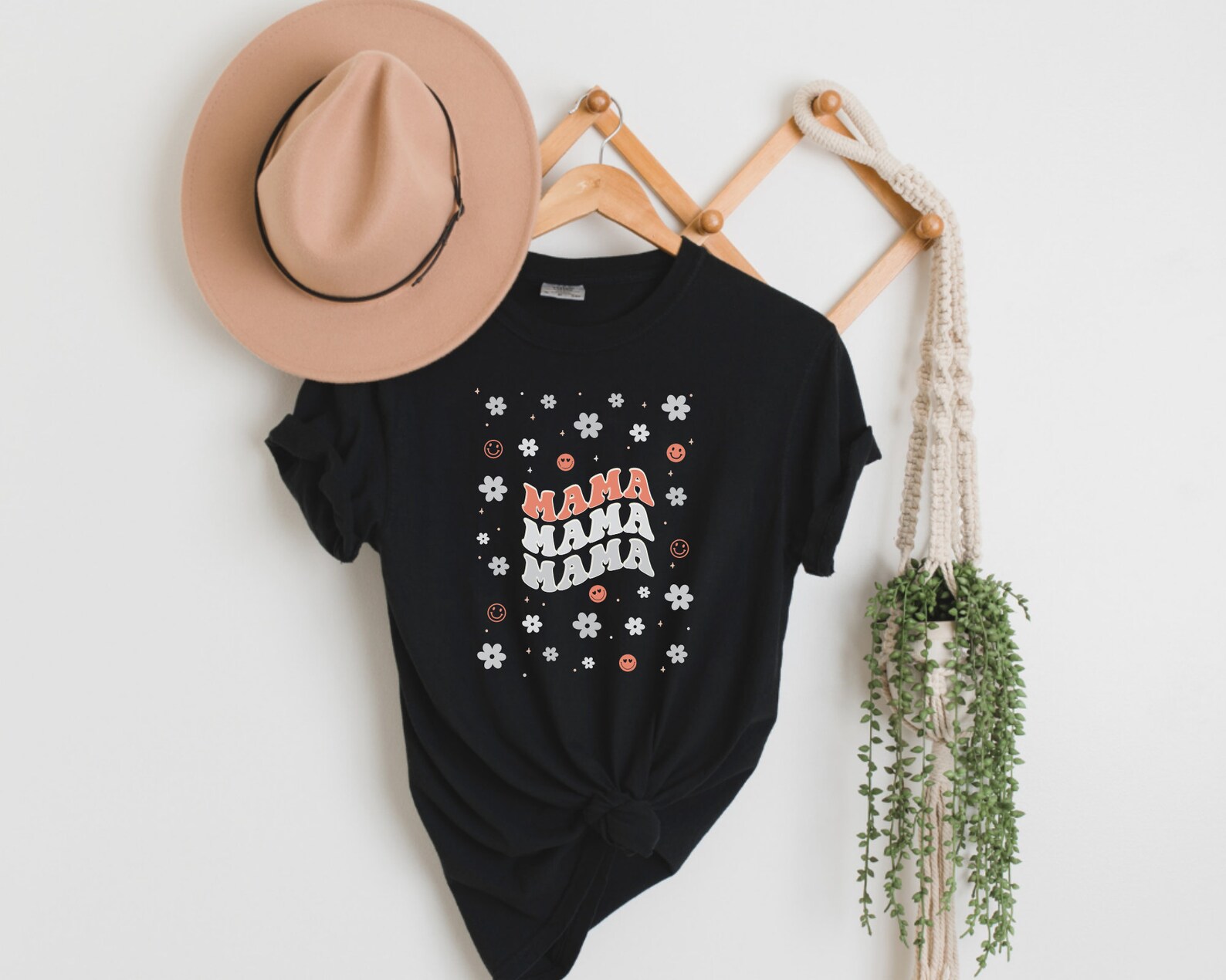 Mama Svg, Retro Mama Png, Hippie Mama Svg, Fall Mama Shirt, Mama With ...