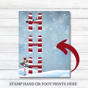 Ho Ho Ho Christmas Handprint Art, DIY Crafts for Kids, Christmas ...