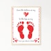 I Love You Mom and Dad Valentine's Day Handprint Art Printable Card ...