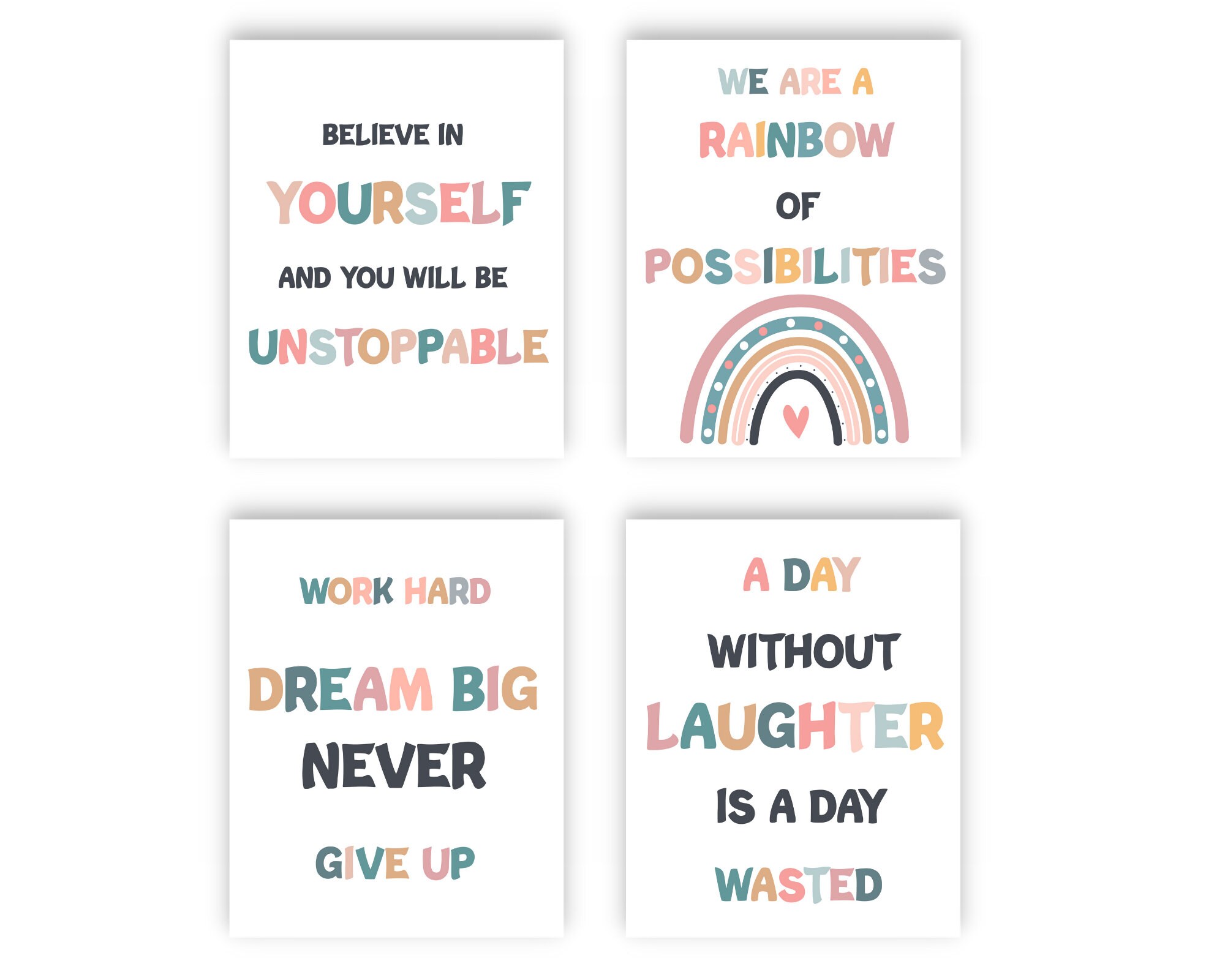 Inspirational Classroom Posters Good Vibes Messaging - Etsy