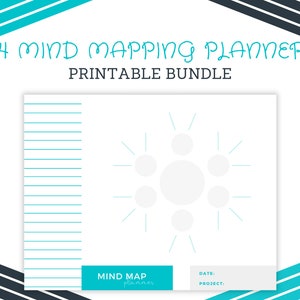 Printable Mind Mapping Planner Bundle | Visual Planner | Mind Map ...