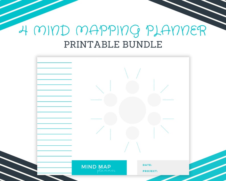 Printable Mind Mapping Planner Bundle Visual Planner Mind - Etsy