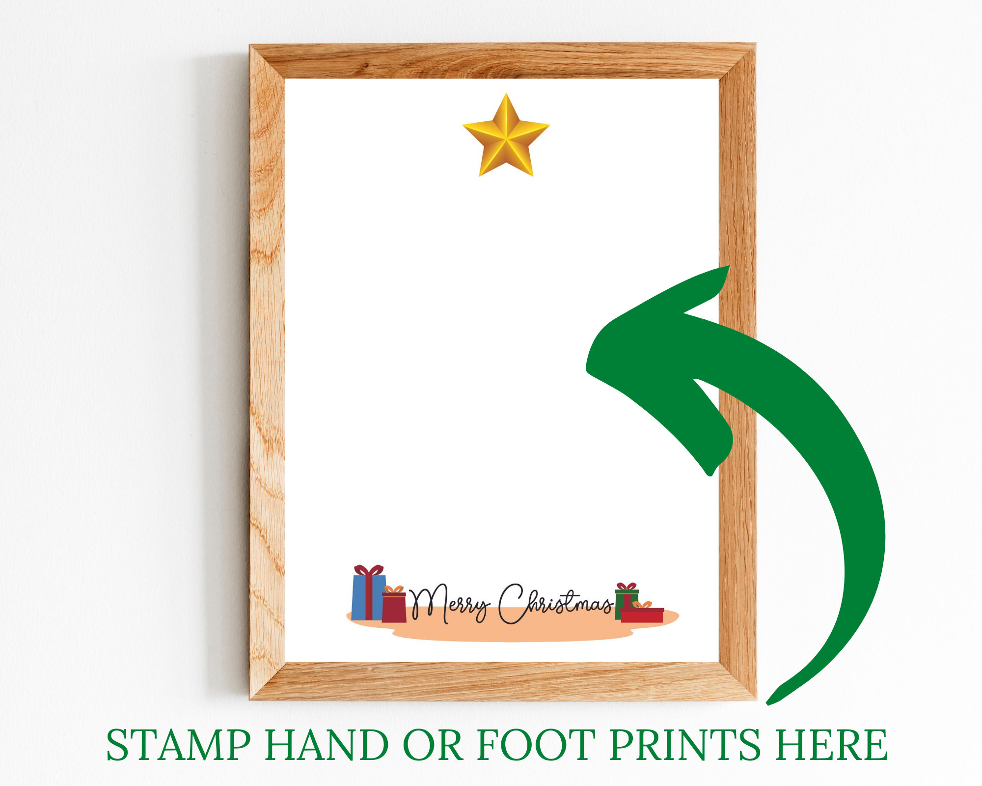Christmas Handprint Footprint Craft Bundle Printable - Etsy