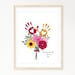 Mother's Day Flower Handprint Craft, Baby Toddler Kids Art Crafts ...