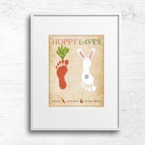 Set of 4 Easter Bundle Handprints Footprints, Baby Toddler Kids Art ...