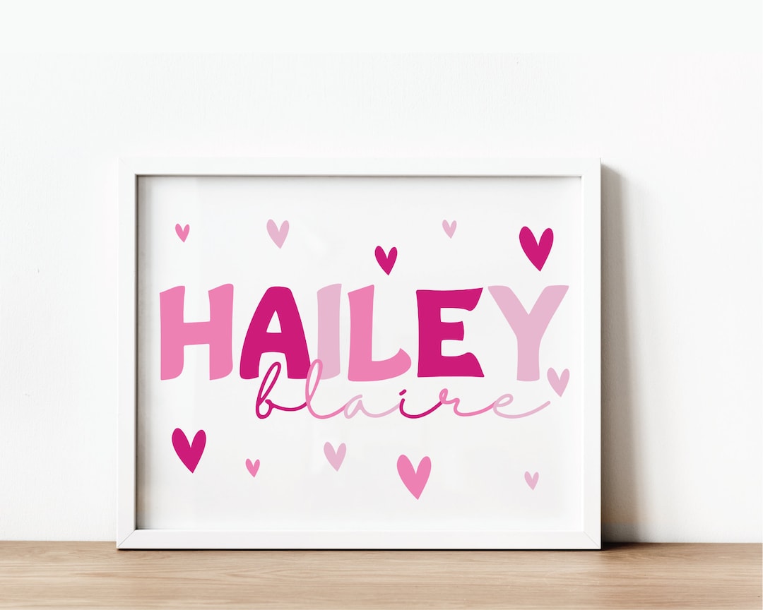 Name Printable Custom Name Personalize Design Nursery Printable Name ...