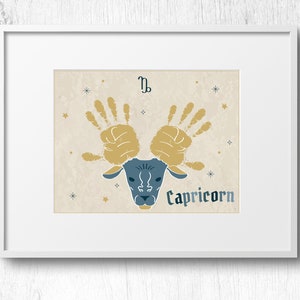 Zodiac Bundle Handprints Footprints, Zodiac Signs Handprint, Horoscope ...