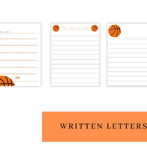 Letter From Camp | Basketball Design | Fill in Blank Camp Letters ...