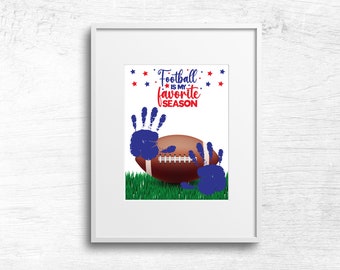 Football Footprint Craft - Etsy