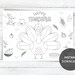 Thanksgiving Coloring Page Printable, Turkey Coloring Activity ...