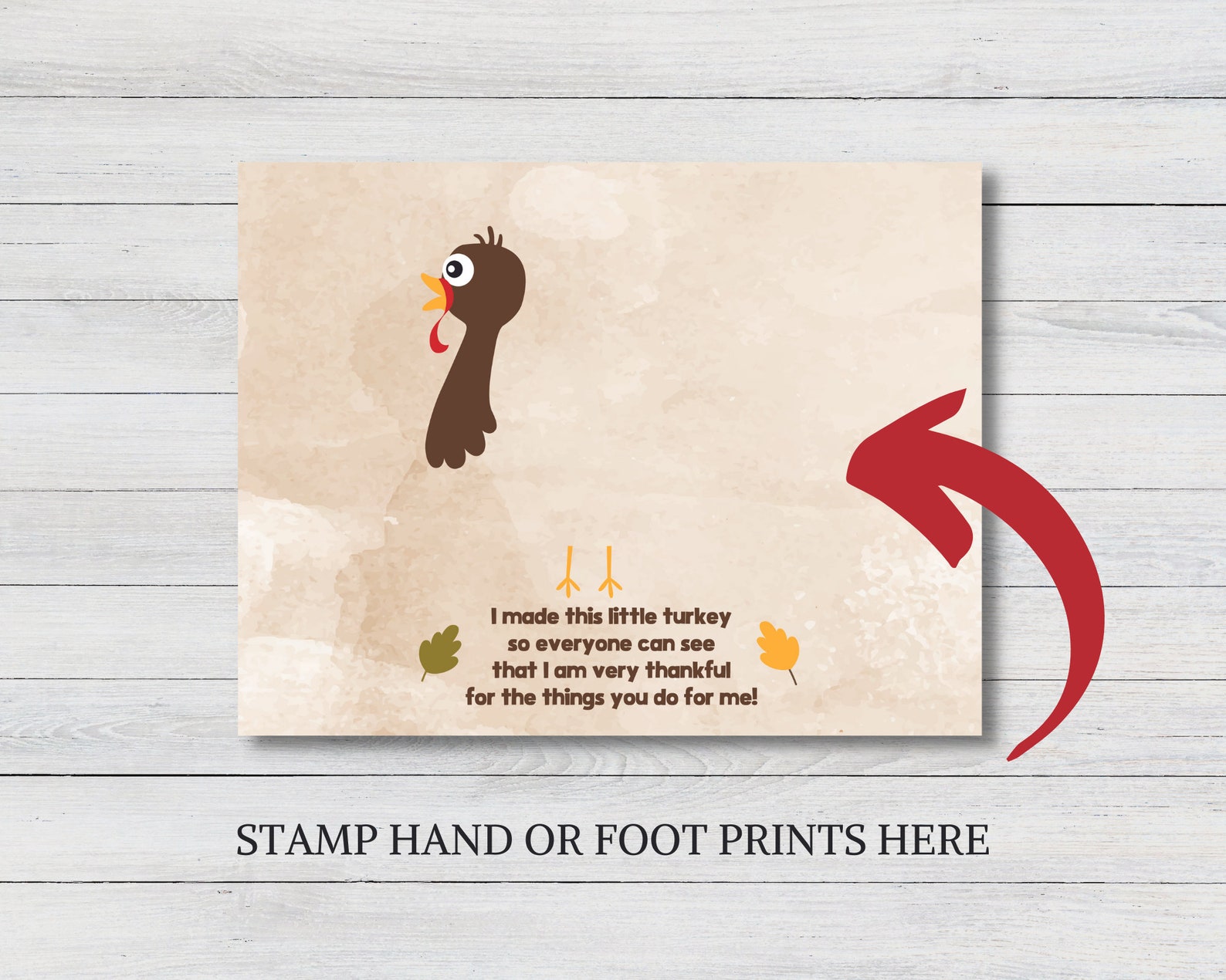 4 Holiday Bundle Handprints Footprints Fall Handprint - Etsy