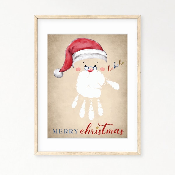 Santa Handprint - Etsy