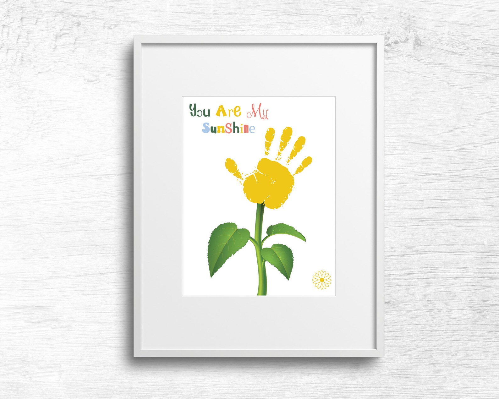 You Are My Sunshine Handprint, Baby Toddler Kids Art Craft, Sunflower ...