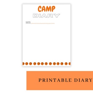 Letter From Camp | Basketball Design | Fill in Blank Camp Letters ...