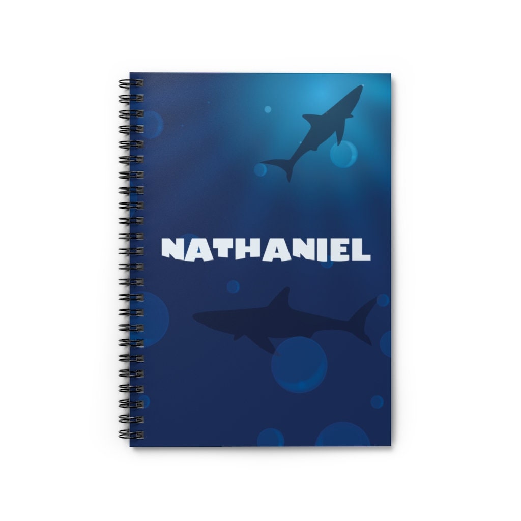 Personalized Ocean Theme Name Journal Custom Name Spiral - Etsy