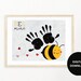 Bee Mine Valentine's Day Handprint Art, DIY Kids Craft, Handprint ...