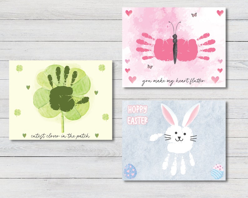Valentine's Day Easter St Patricks Day Handprint Art - Etsy