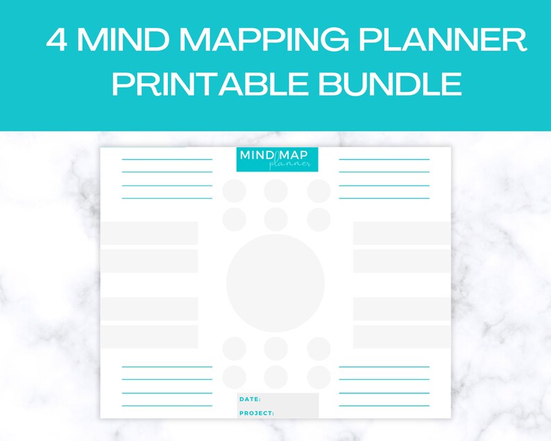 Printable Mind Mapping Planner Visual Planner Mind Map - Etsy