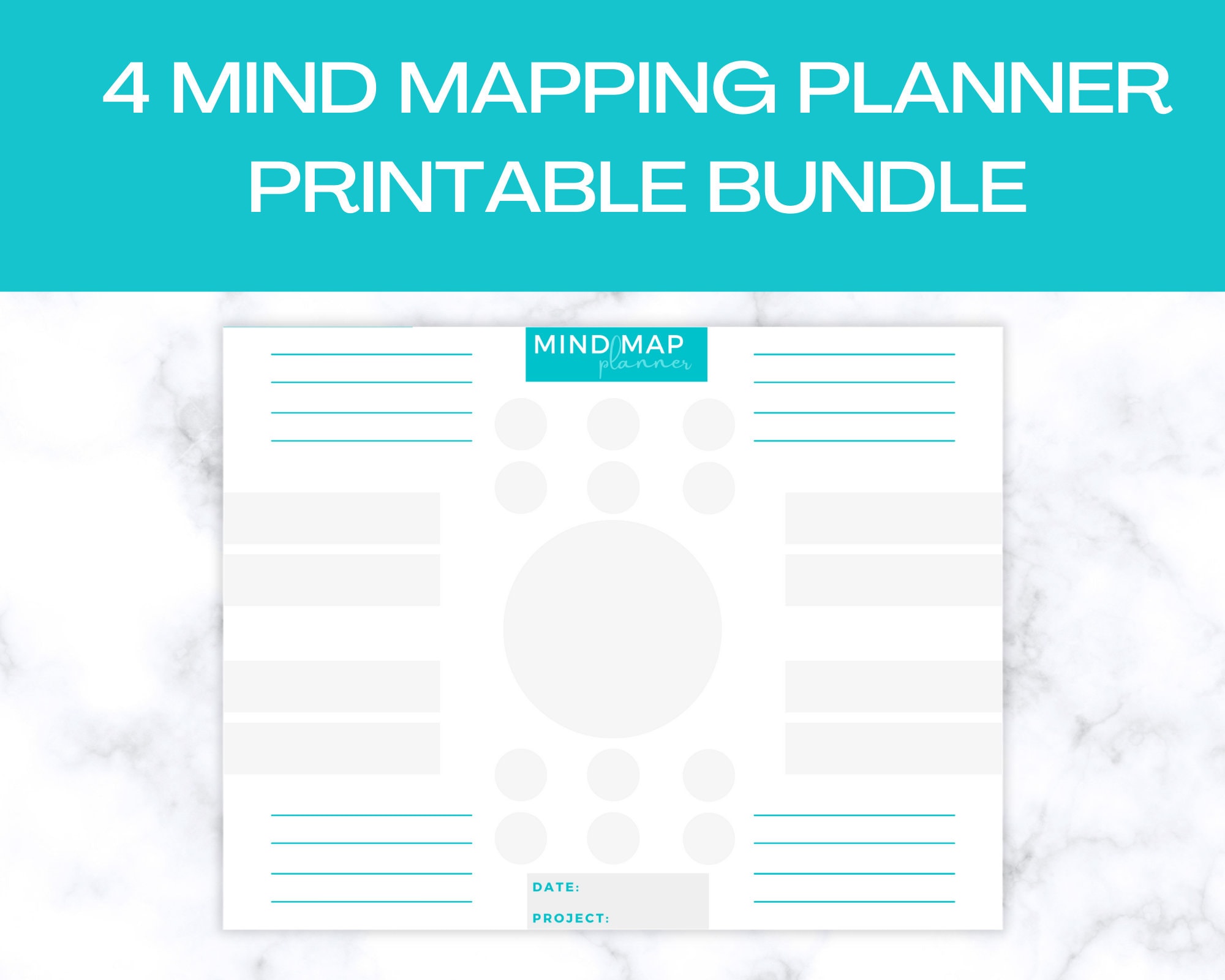 Printable Mind Mapping Planner Visual Planner Mind Map - Etsy