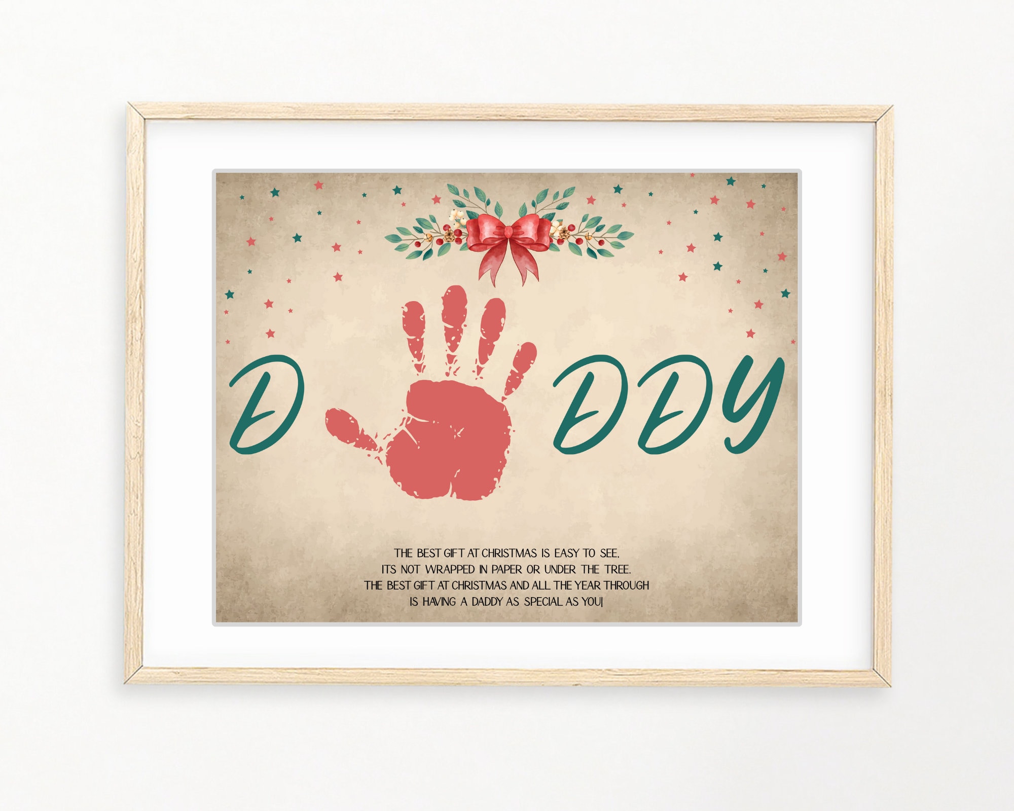 Set of 4 Christmas Handprint Art Bundle DIY Kids Craft - Etsy