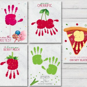 Set of 5 Bundle Handprints Footprints, Baby Toddler Kids Art Crafts ...