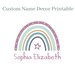 Star Name Printable Rainbow Design | Custom Name Decor | Personalize ...