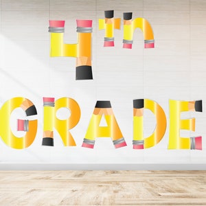 Back to School Pencil PNG Letters, School Pack, Back to School PNG ...