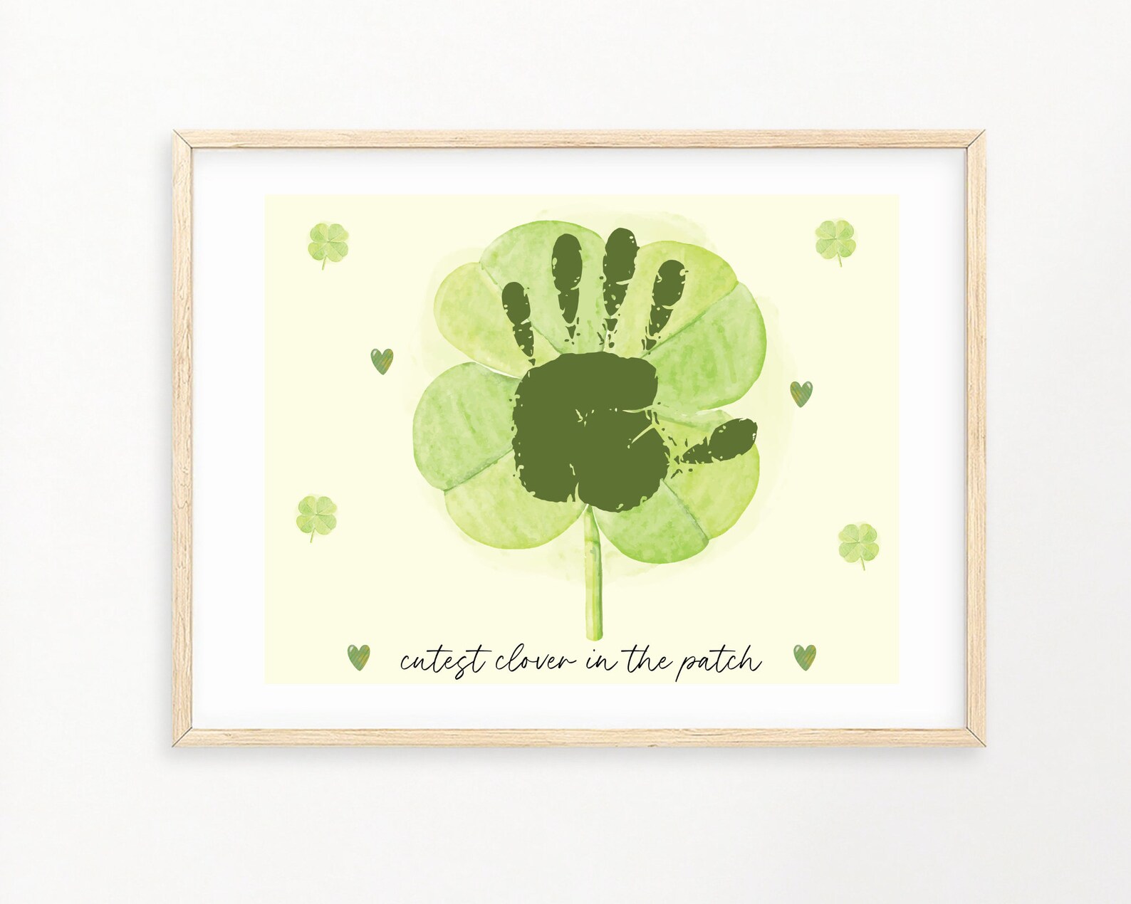 Cutest Clover in the Patch Art Handprint, St Patrick's Day Handprints ...