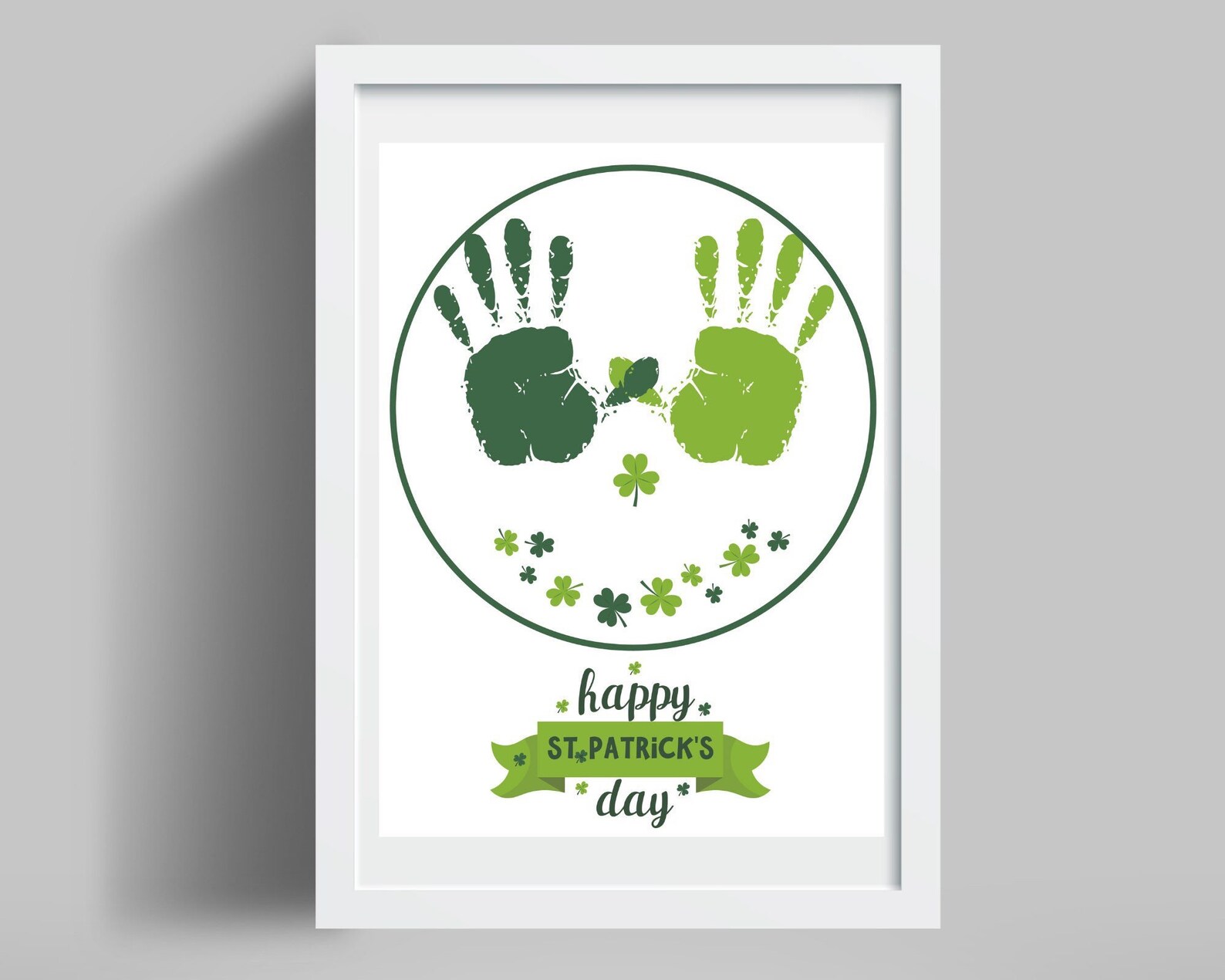 Set of 4 St Patrick's Day Bundle Handprints Footprints, Baby Toddler ...