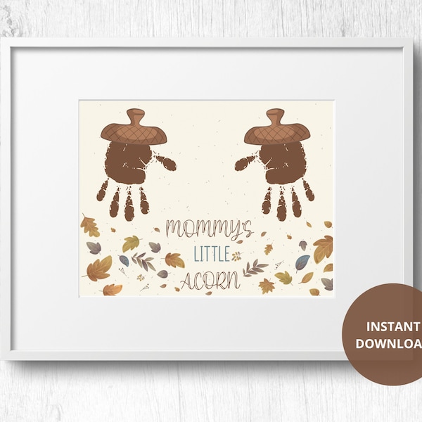 Acorn Handprint - Etsy