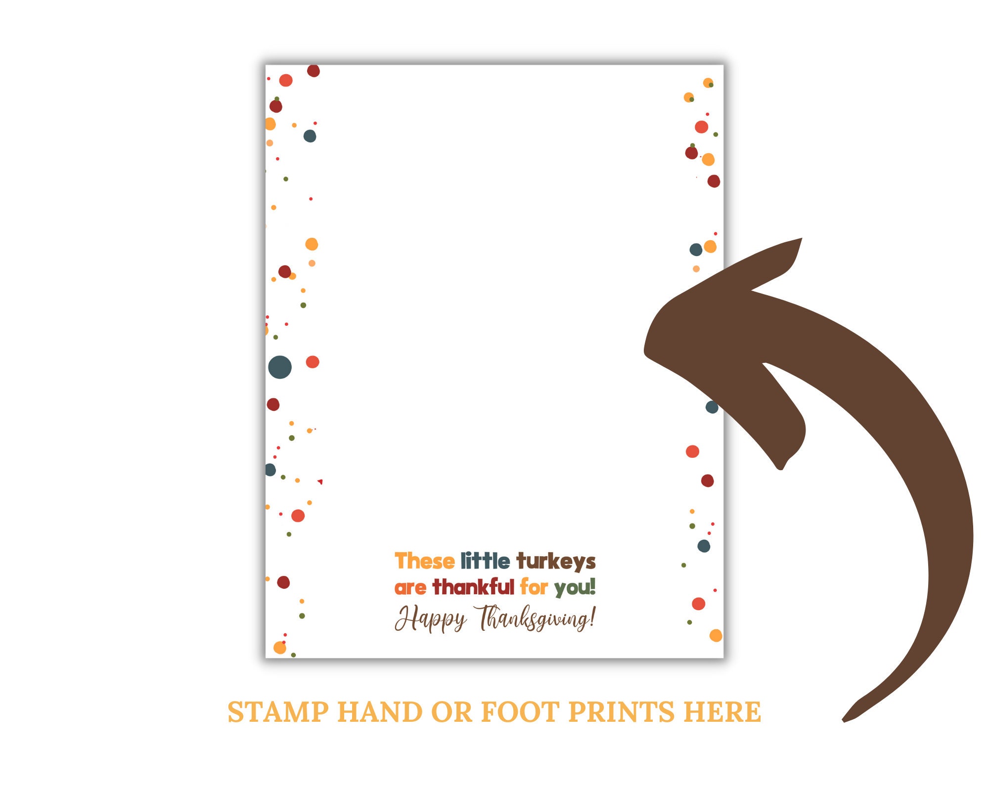 These Little Turkeys Are Thankful for You Thanksgiving Handprint Art ...