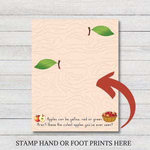 Apple Fall Handprint Art, DIY Kids Crafts, Apple Handprint Keepsake ...