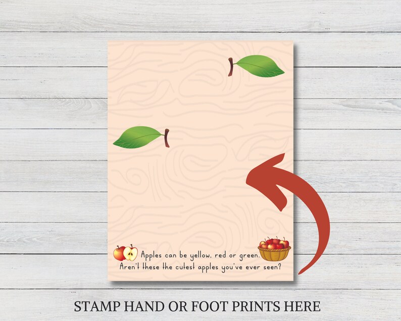Apple Fall Handprint Art, DIY Kids Crafts, Apple Handprint Keepsake ...