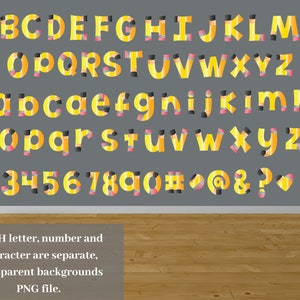 Back to School Pencil PNG Letters, School Pack, Back to School PNG ...