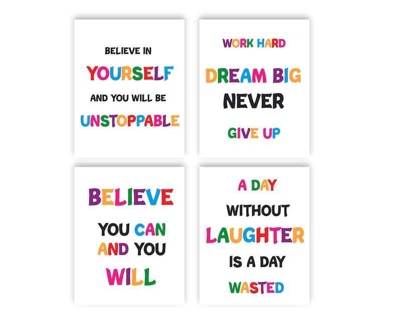 Inspirational Quotes Art Bundle | 10 Printables | Inspirational Wall ...
