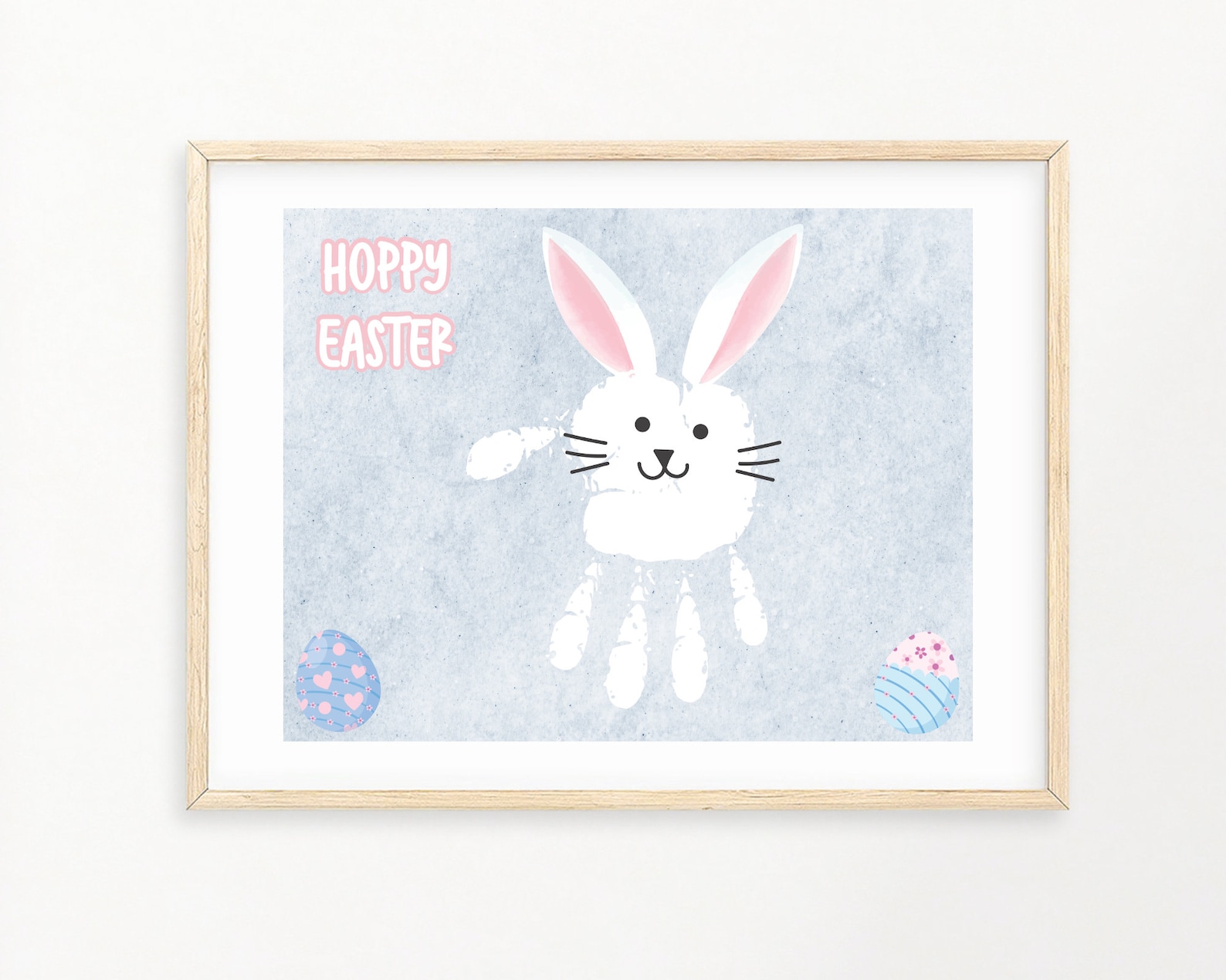 Hoppy Easter Handprint Printable Card, Hoppy Easter Crafts for Kids ...