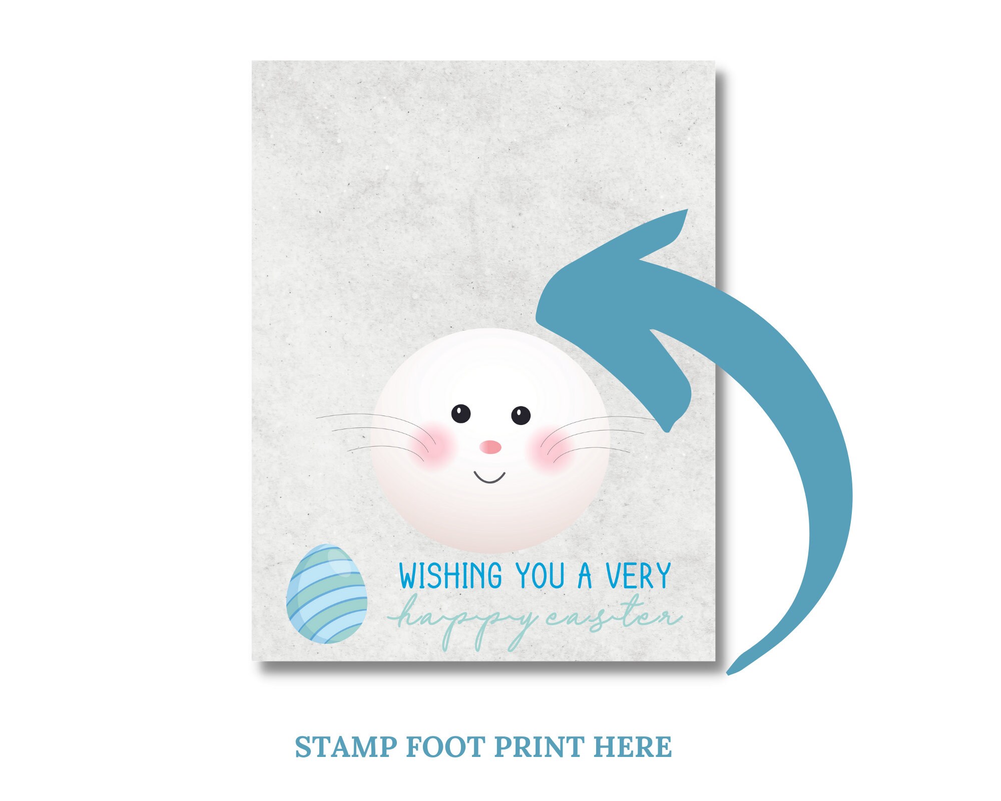 Easter Bunny Card, Wishing You a Very Happy Easter Crafts for Kids ...