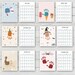 2024 12 Month Handprint Calendar, Preschool Toddler Keeepsake Craft ...