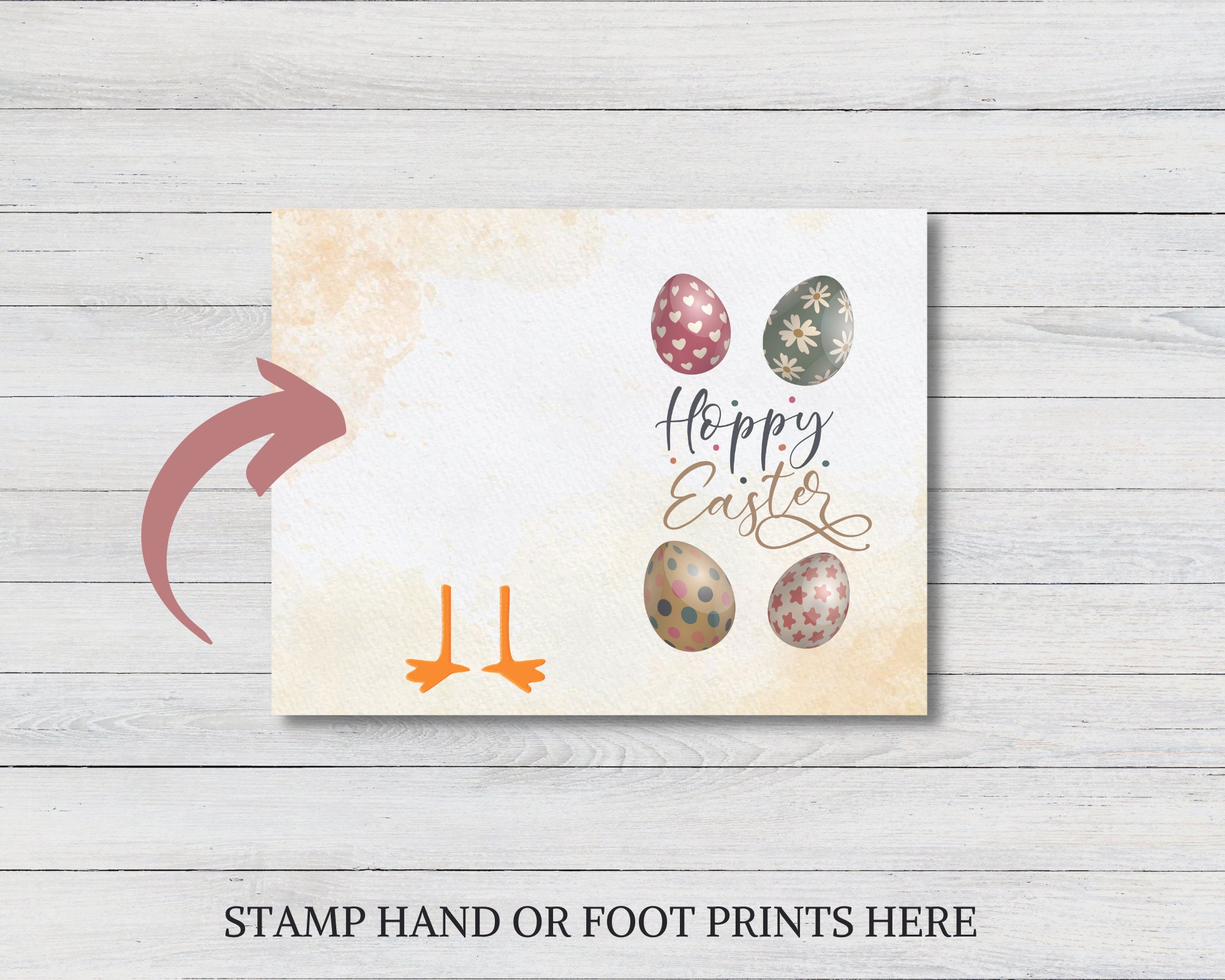 Hoppy Easter Handprints Footprints Printable Craft, Baby Toddler Kids ...
