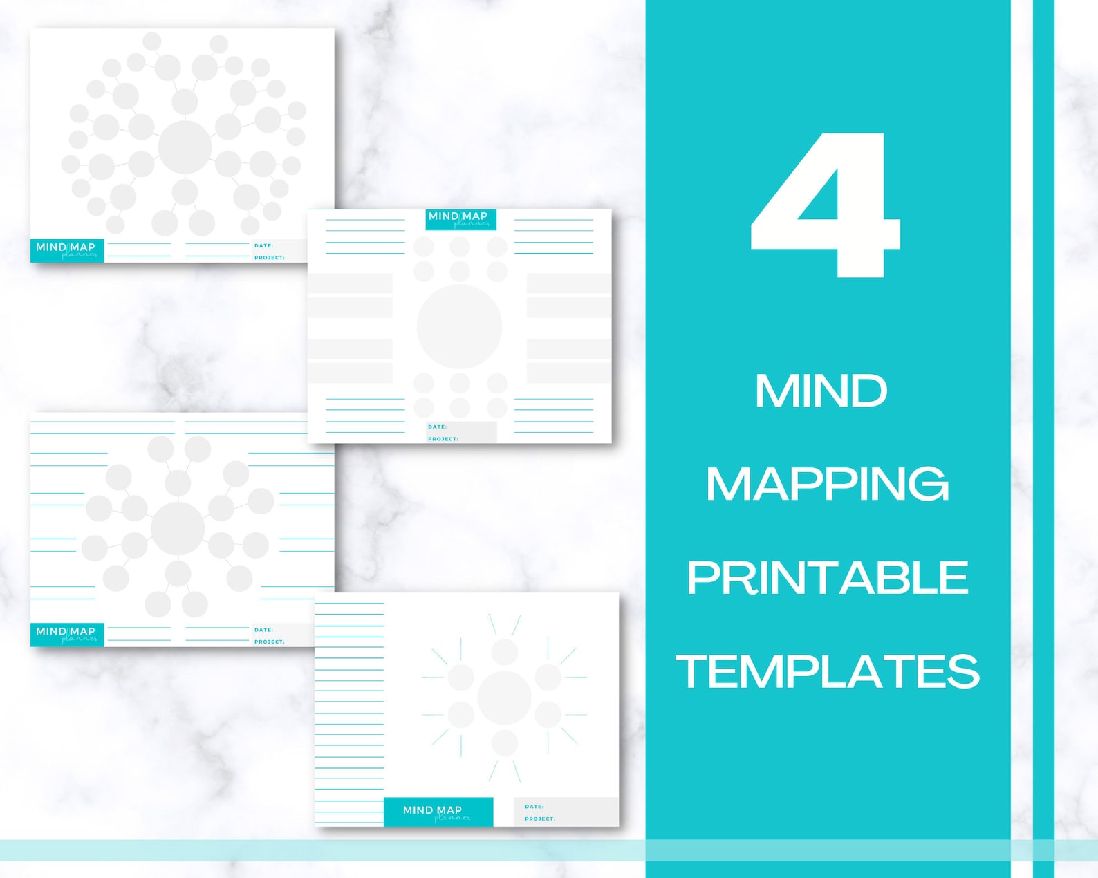 Printable Mind Mapping Planner Visual Planner Mind Map - Etsy