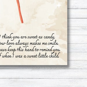 Christmas Candy Handprint Art, Xmas Printable, Christmas Craft Memory ...