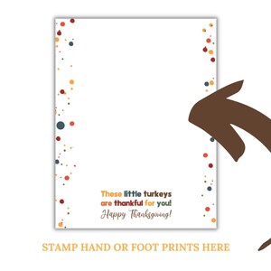 Set of 6 Thanksgiving Handprint Art Bundle, DIY Kids Crafts, Turkey ...