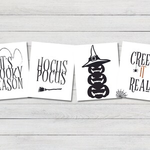 Set of 25 Halloween Printable Gallery Wall Art Bundle, Halloween Art ...